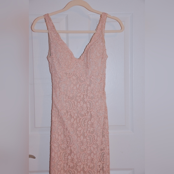 Aidan Mattox | Dresses | Aidon Mattox Pink Gown | Poshmark